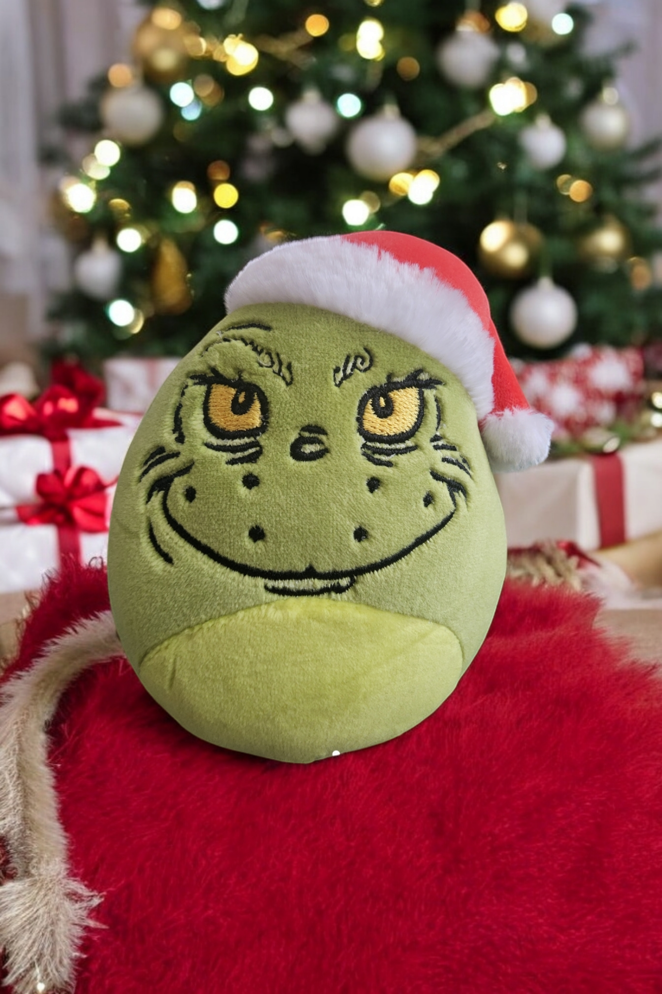 Squishmallows The Grinch as Santa Plush – Gwen's Mermaid Cove