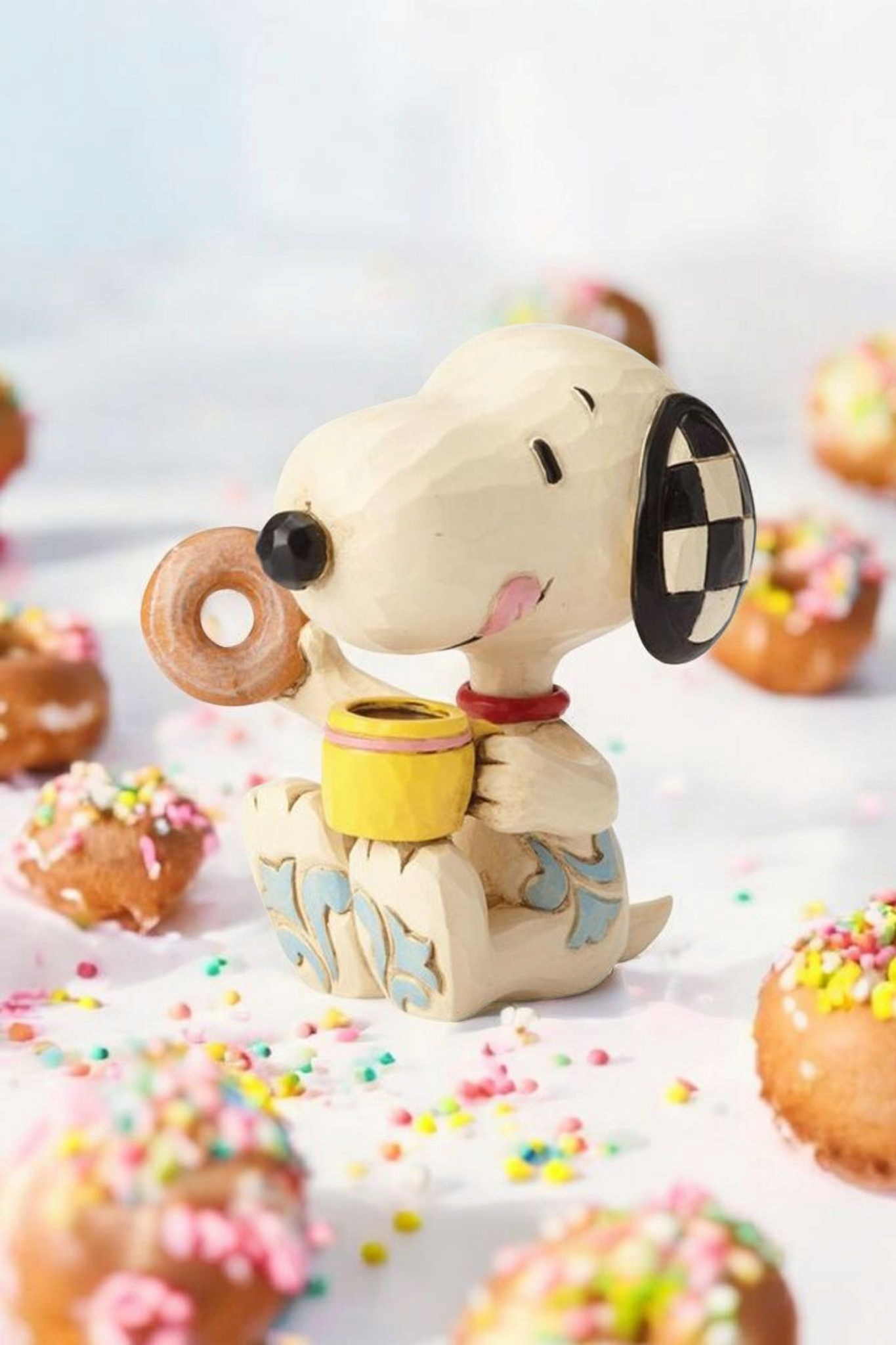 Jim Shore Peanuts Snoopy with Coffee and Donut Figure – Gwen's Mermaid Cove